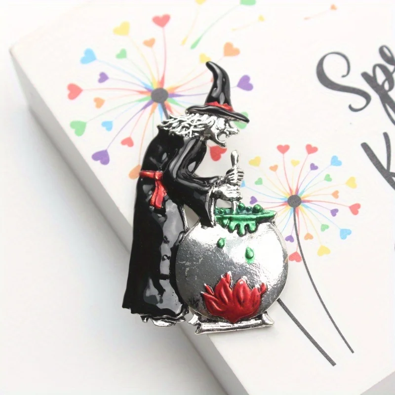 Halloween-Witch-Brooch-Christmas-Eve-Fright-Ghost-Witch-Witch-Corsage ...