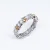 925 Sterling Silver Rings Gold Separation Inlaid Zircon Rings For Women ...