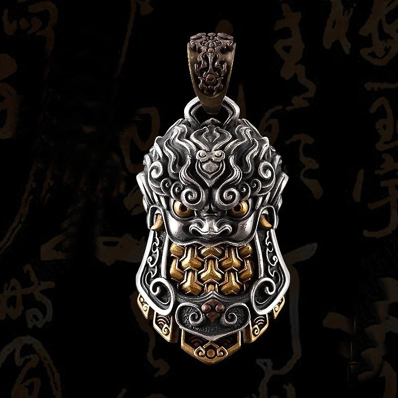 Retro-Shield-Armor-Pendant-Necklace-For-Men-Jewelry-Mighty-Personality ...