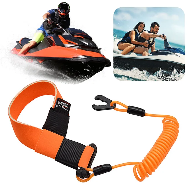 Jet Ski Safety Lanyard 1.6m Safety Rope Lanyard For Jet Ski & Outboard ...