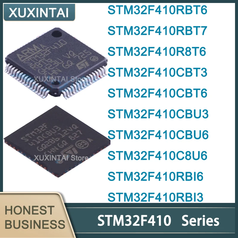 IC original de MCU, STM32F410, STM32F410RBT6, STM32F410R8T6, STM32F410R8T6, RBT7, CBT3, CBT6 ...