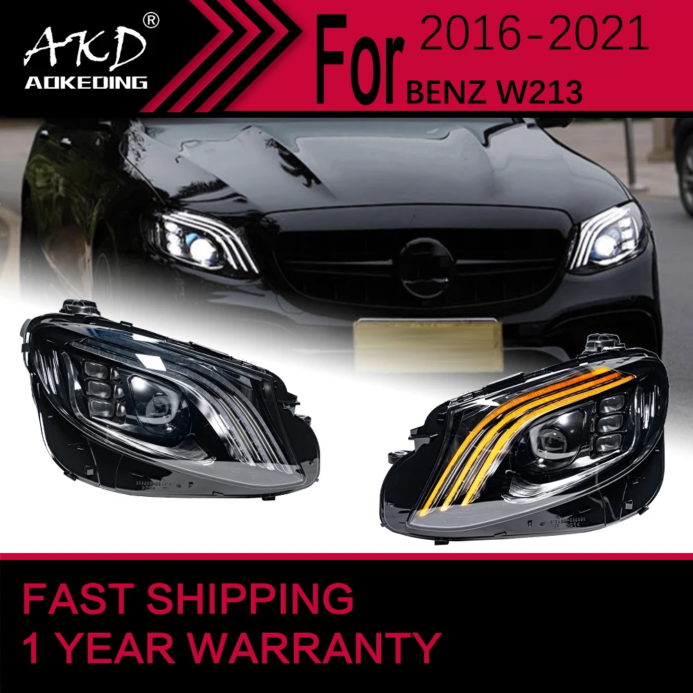 Car-Lights-for-BENZ-W213-LED-Headlight-2016-2021-E200-E260-E300-Head ...