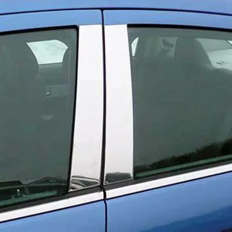 6pcs-Set-Chrome-Plated-Pillar-Post-Window-Door-Side-Trim-Cover-Decal ...