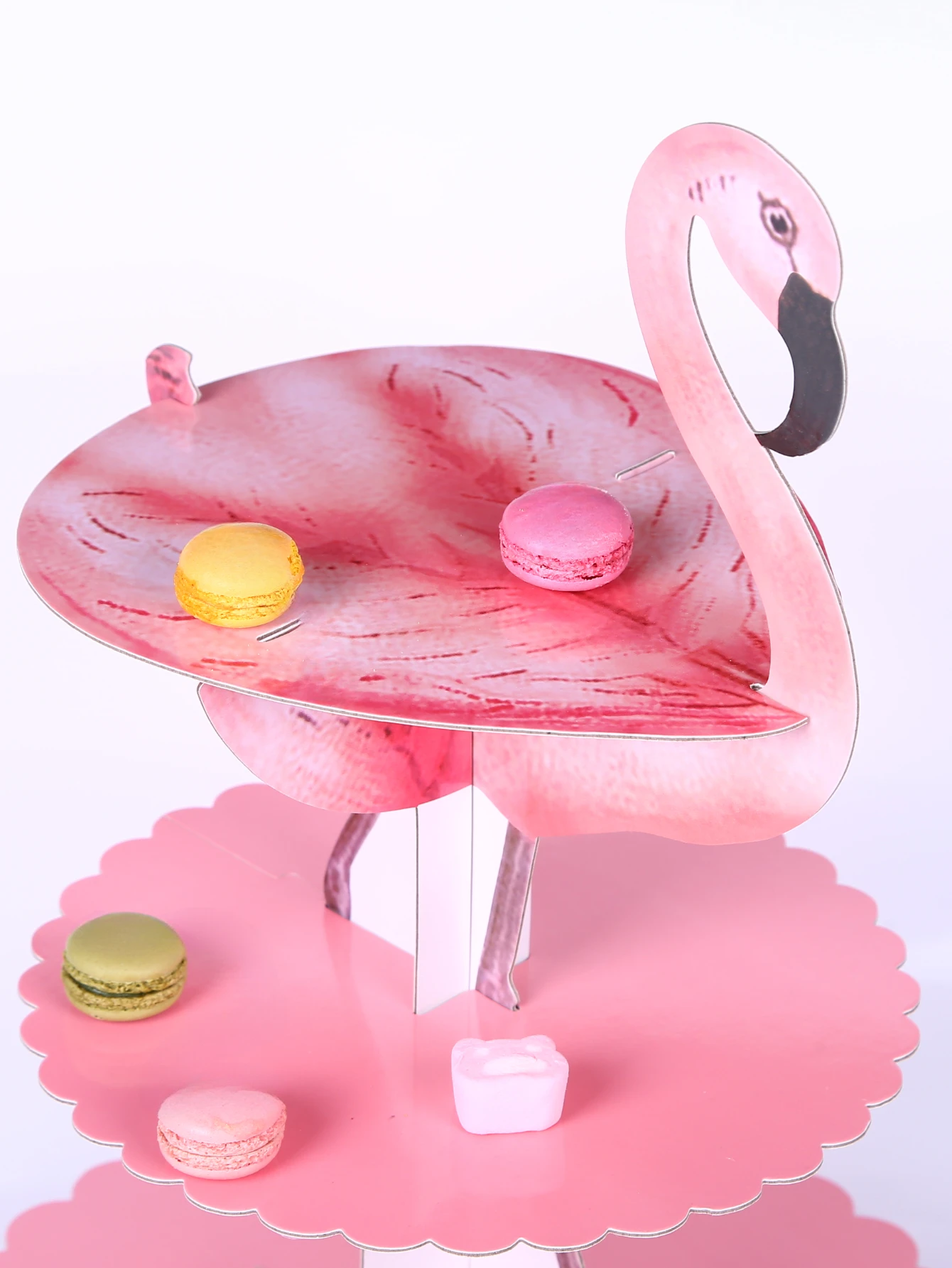 Three layer Flamingo cake stand Birthday Party dessert stand Decorated ...