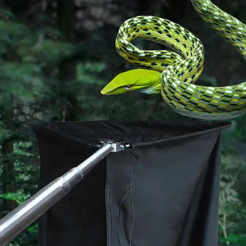 Snake Catcher Grabber Extendable Snake Stick with Bag Safe Reptile ...