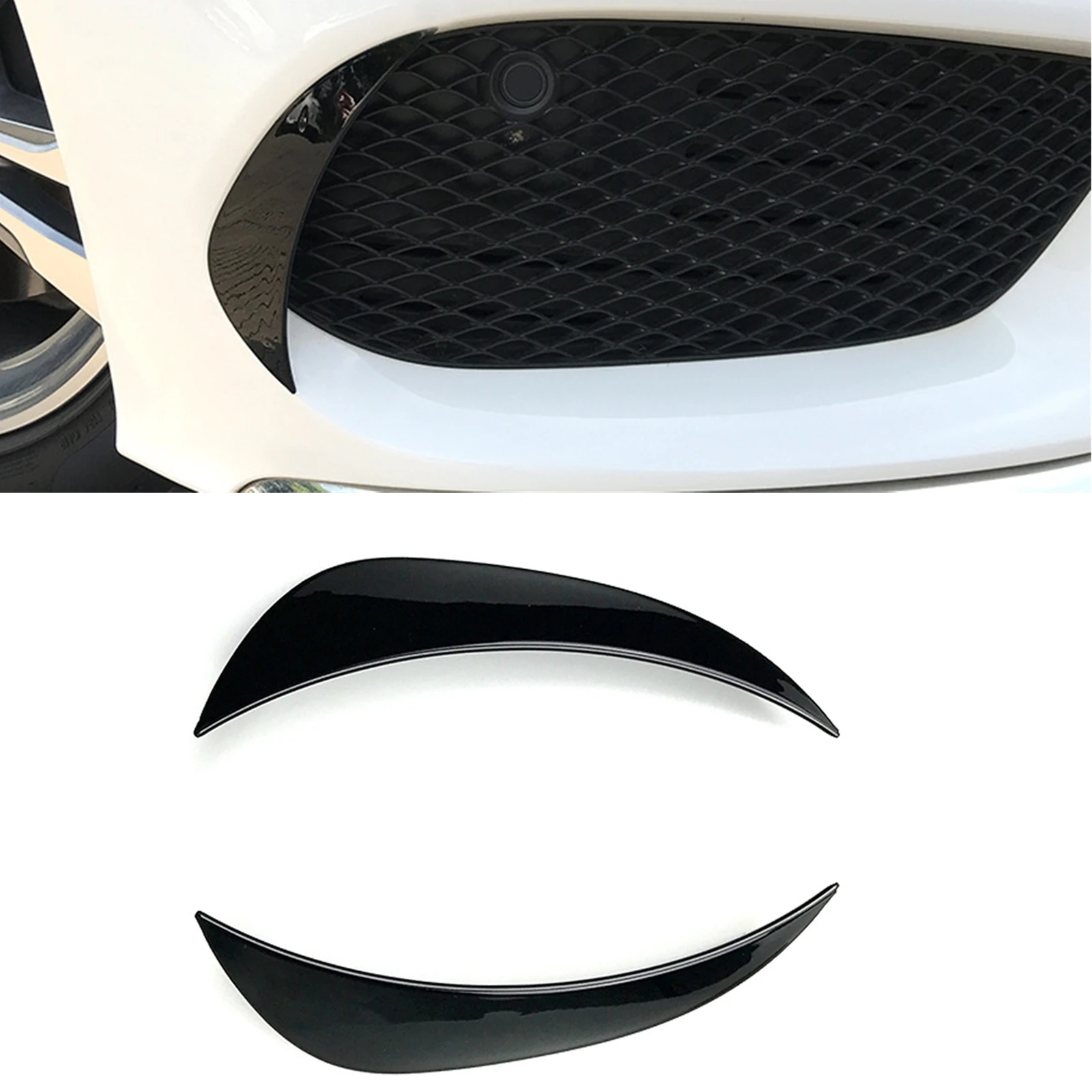 Side-Hood-Fog-Light-Intake-Lip-Frame-Splitter-Spoiler-Front-Air-Vent ...