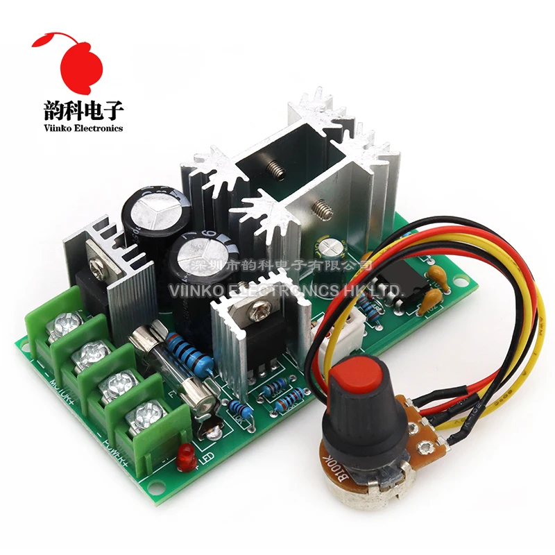 DC10-60V DC 10-60V Motor Speed Control PWM Controller Switch 20A ...