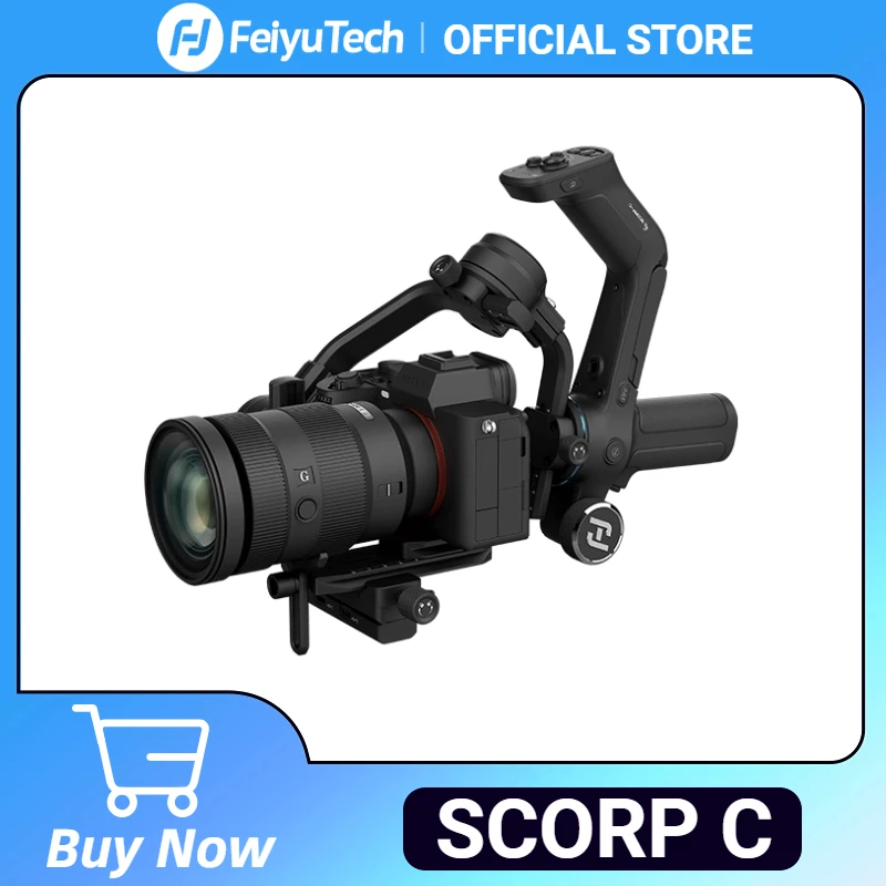 FeiyuTech Official Feiyu SCORP-C 3-Axis Handheld Gimbal Stabilizer Handle Grip for DSLR Camera ...