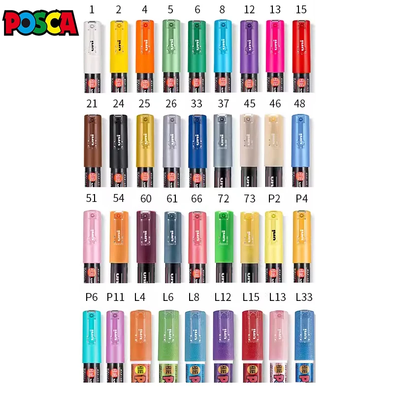 1 UNI Ball POSCA PC-1M Marker Pen POP Poster Pen/Graffiti Advertisement ...