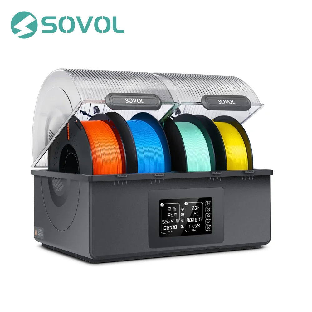 Sovol Filament Dryer 4 Spools, with 85℃ Max Temp, Auto ...