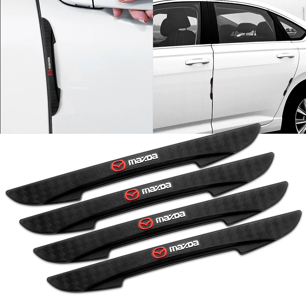 4Pcs-Car-Door-Side-Strip-Protector-Rubber-Edge-Anti-collision-Bumper ...