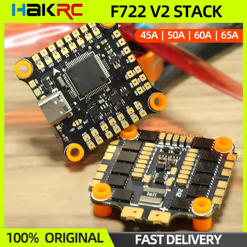 HAKRC-F722-V2-Stack-F7-Flight-Controller-FC-Dual-BEC-45A-50A-60A-65A ...