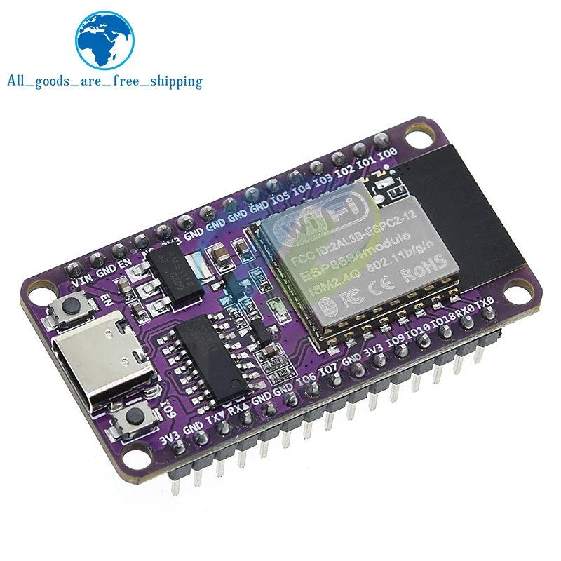 TZT-Placa-de-desarrollo-ESP8684-TYPE-C-USB-ESP32-C2-DevKit-Serial-CH340 ...