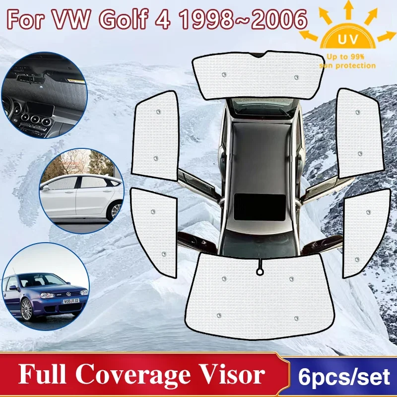 For Volkswagen Golf MK4 Accessories VW Golf 4 1998~2006 Full Windshield ...