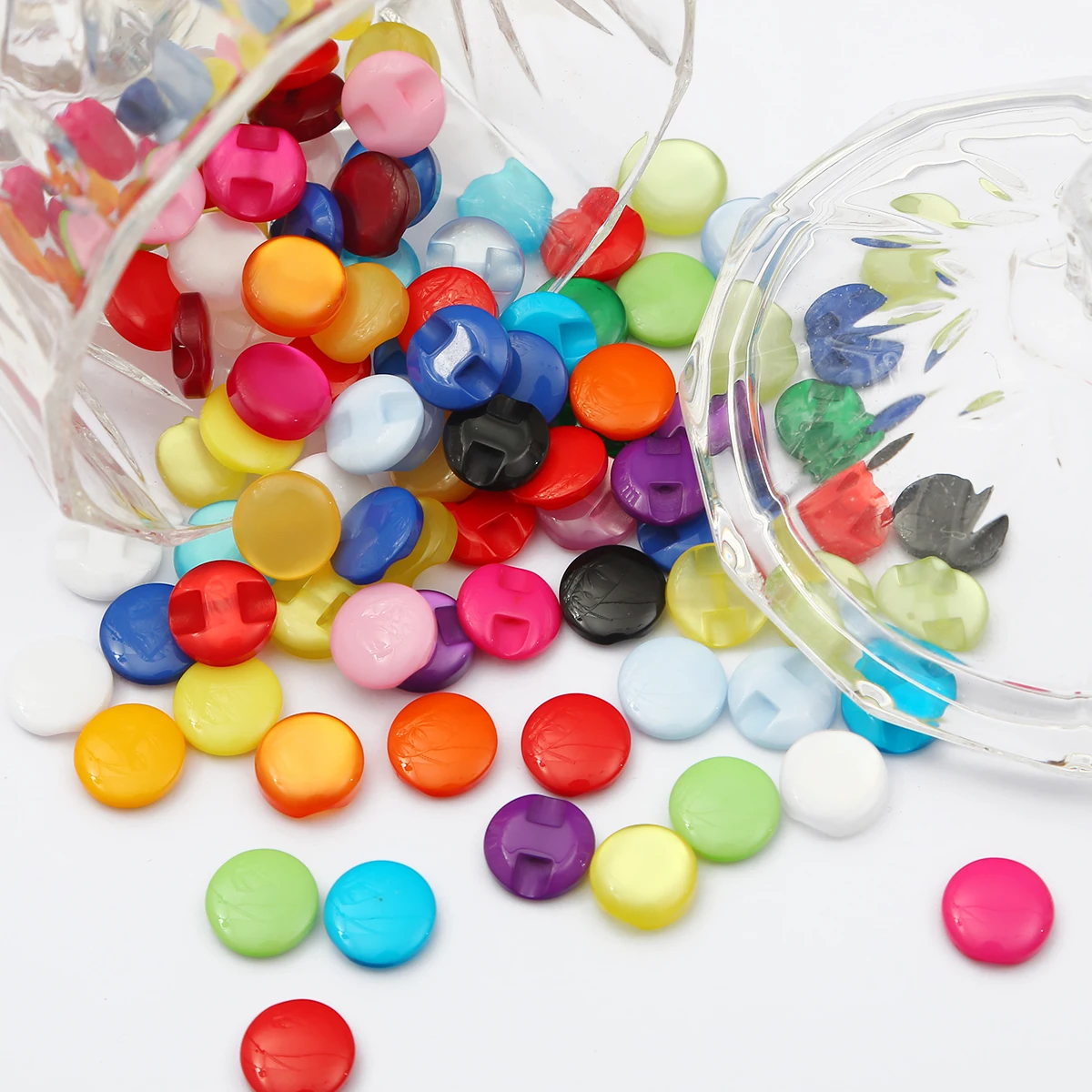 50pcs 12mm Round Plastic Snaps Button Fasteners Garment Accessories For ...