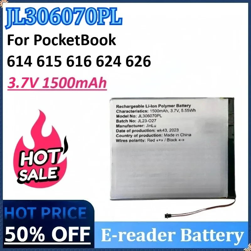 New JL306070PL 3.7V 1500mAh Replacement E-reader Battery for PocketBook ...