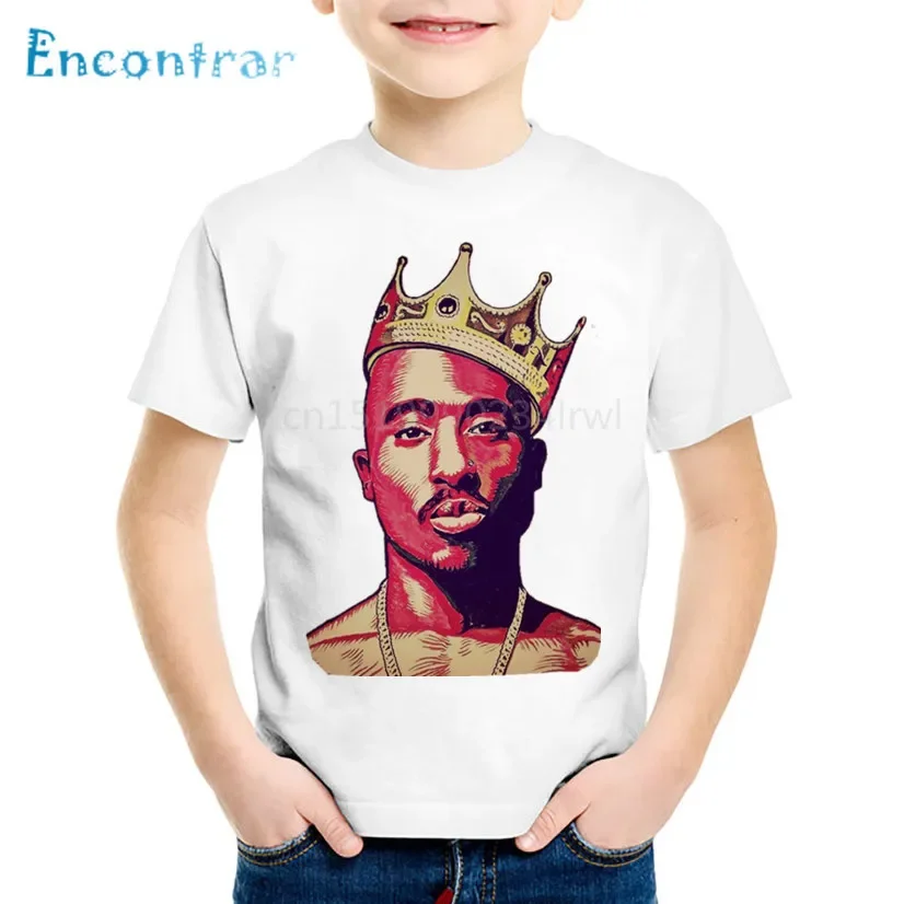 Fashion-Print-Tupac-2pac-Children-T-shirts-Kids-Hip-Hop-Swag-Summer ...