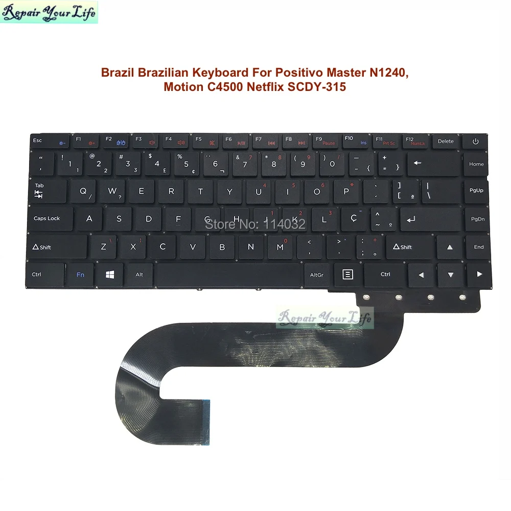 Notebook-Brazil-Brazilian-Keyboard-For-Positivo-Master-N1240-Motion ...