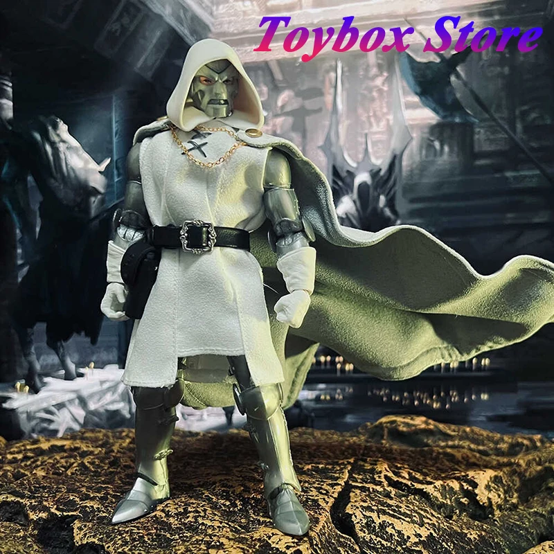 1-12-Ml-Figurine-Doctor-Doom-White-Hooded-Long-Cloak-Sleeveless-Vest ...