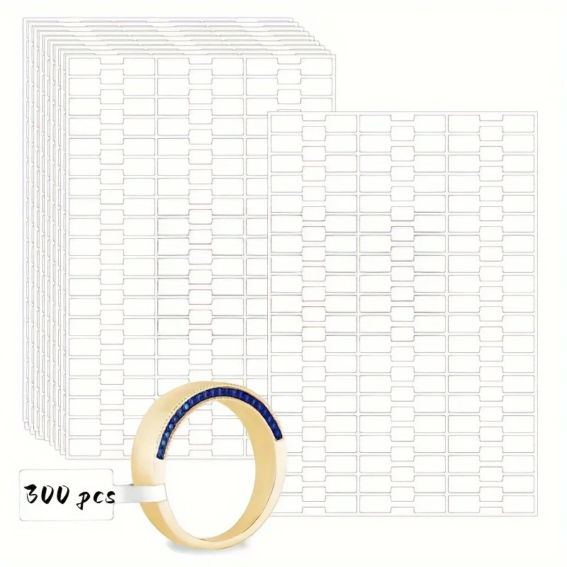 300-Pieces-Jewelry-Labels-Blank-Self-Adhesive-Jewelry-Price-Stickers ...