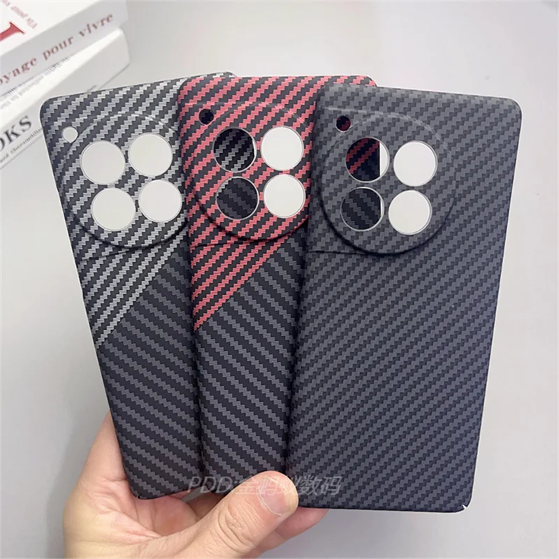 Cover-For-OnePlus-12-Case-PC-Carbon-Fiber-Texture-Pattern-Matte-Hard ...