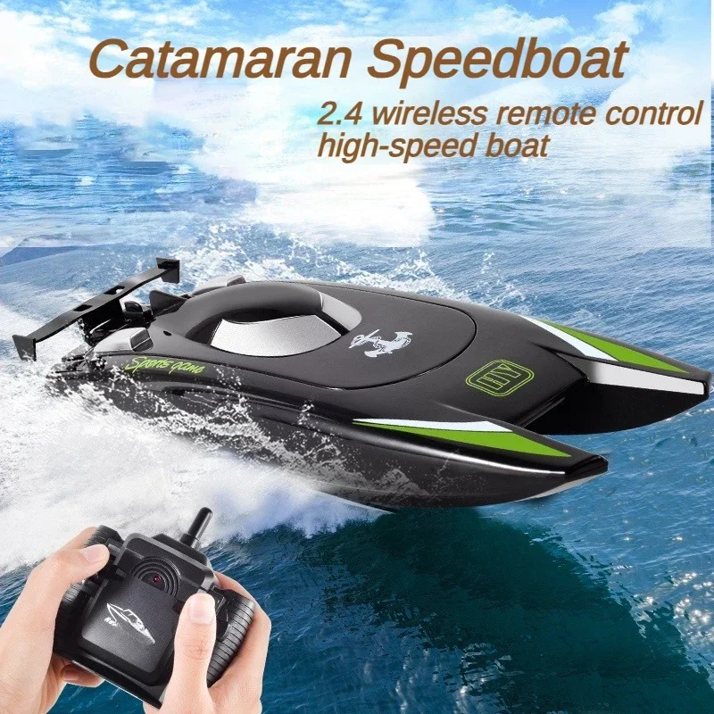 Remote-Control-Boat-Water-Toy-30KM-H-High-Speed-Racing-Boat-2-4GHZ ...