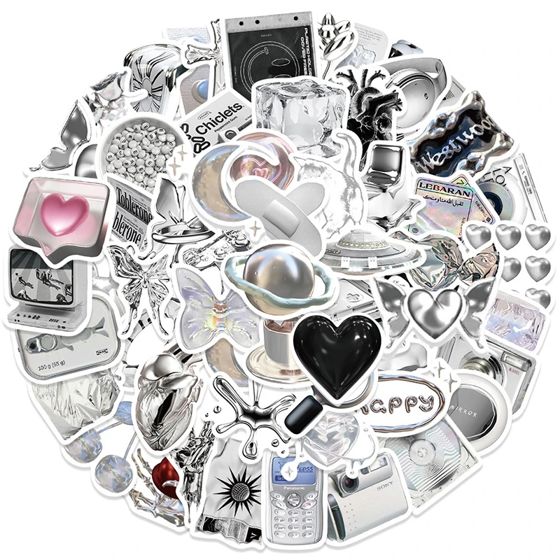 10/30/66Pcs Cool Art INS Style Sticker Aesthetics Charms DIY Skateboard ...