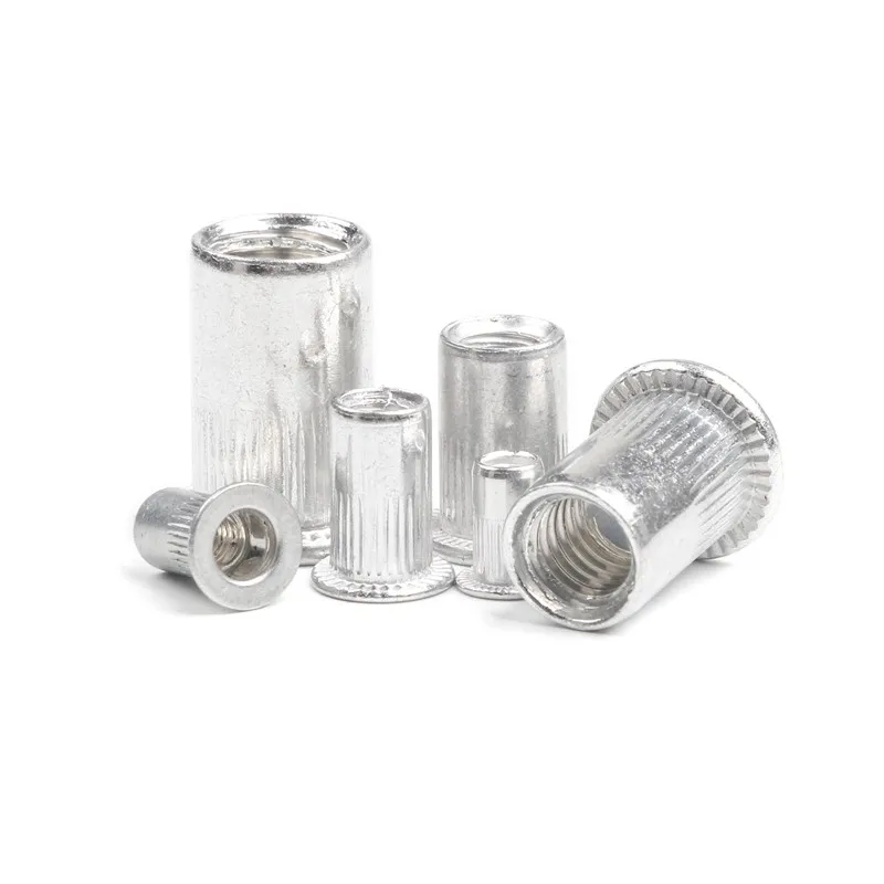 Threaded Rivet Nuts M6 Rivet Nut River Flat Head Knurling Body Zp ...