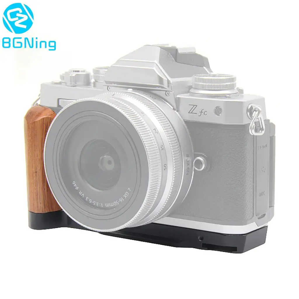 BGNing-Wooden-Grip-Quick-Release-Plate-Side-Handle-Bracket-L-Type-For ...