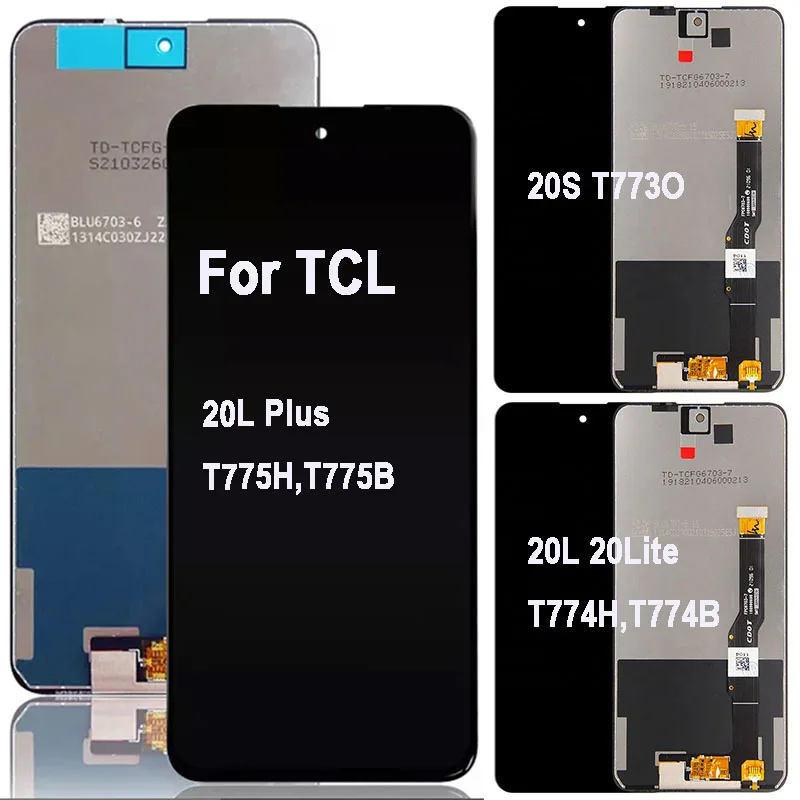 Original LCD For TCL 20L Plus LCD Display For TCL 20L+ T775H T775B ...