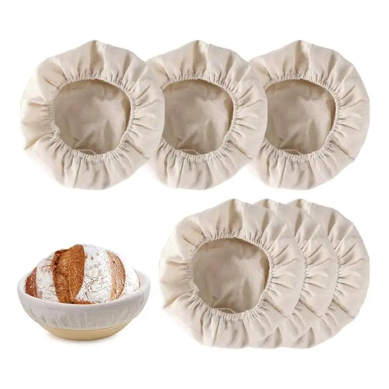 Banneton-Liner-6PCS-Round-Bread-Proofing-Basket-Cloth-Liner-Easy-To-Use ...