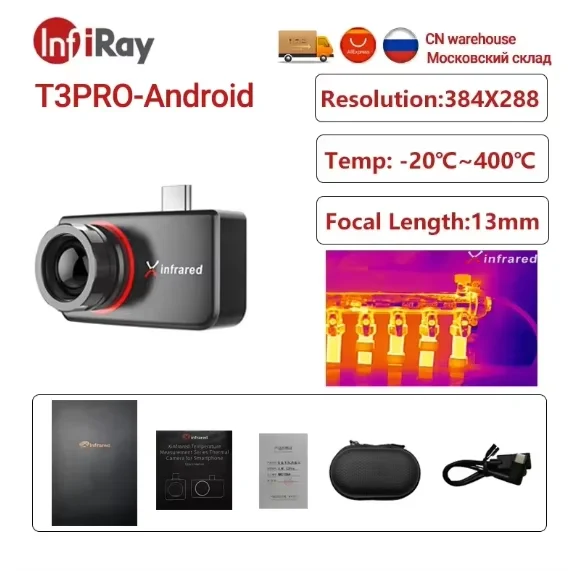 InfiRay T3 PRO 384*288 тепловизор для Android | AliExpress