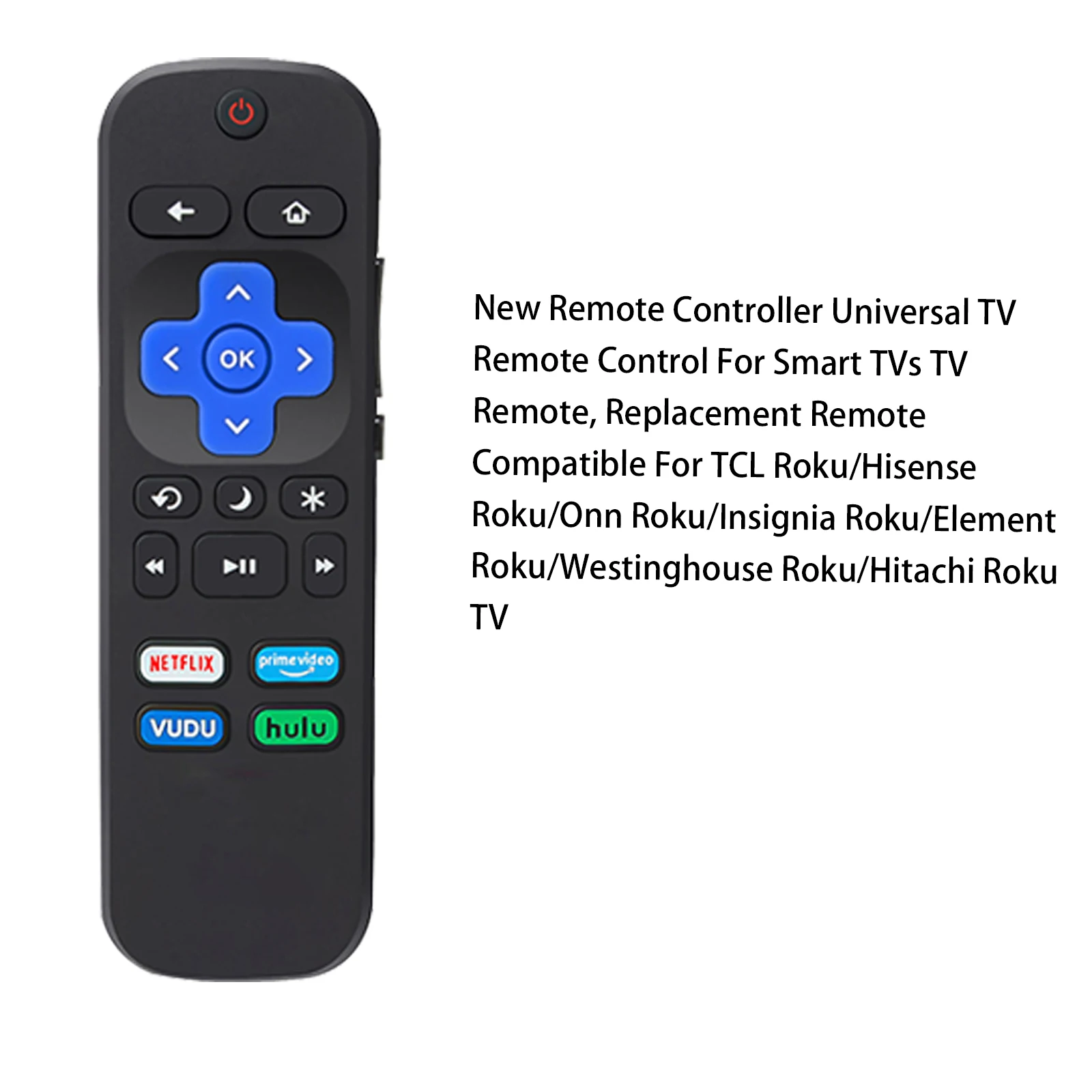 Universal Remote Control Use for Roku TV for Onn/TCL/Hisense/lnsignia ...