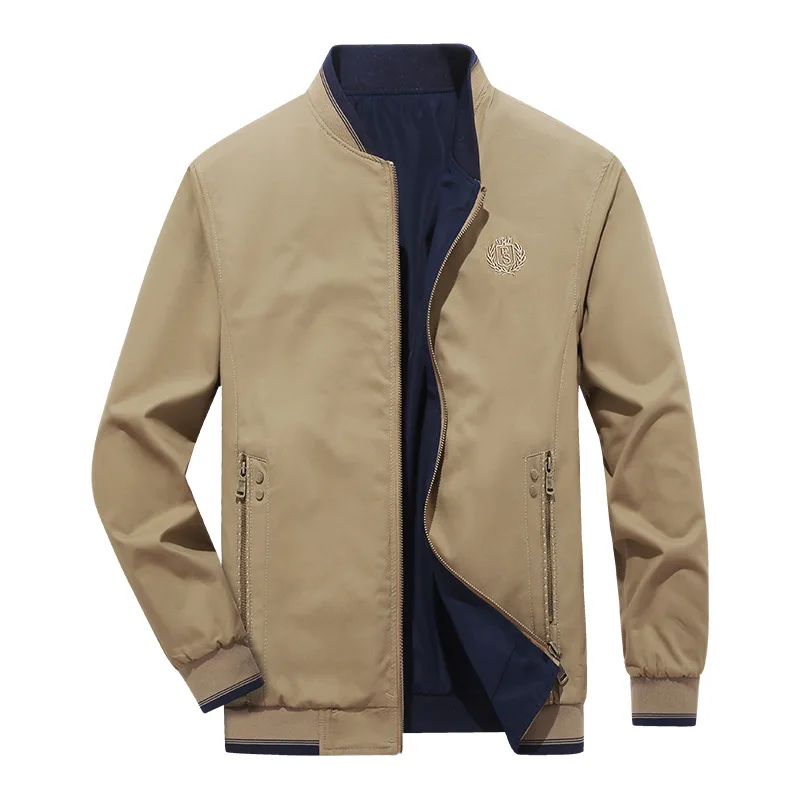 High-Quality-Business-Men-s-Double-sided-Wear-Jacket-Slim-Fit-Outerwear ...