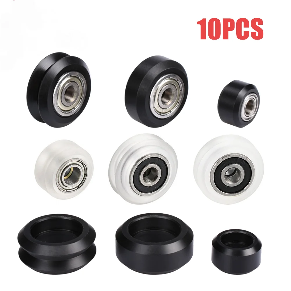 10PCS-CNC-Plastic-Wheel-Pom-With-625ZZ-Mr105ZZ-Idler-Pulley-Gear ...
