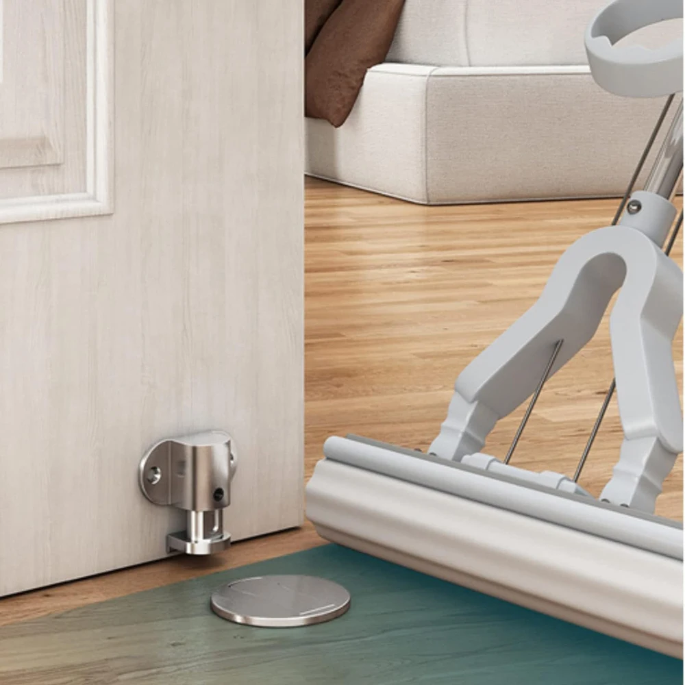 1-5pcsMagnetic Door Stopper Adjustable Door Stop Punch-free Zinc Alloy ...