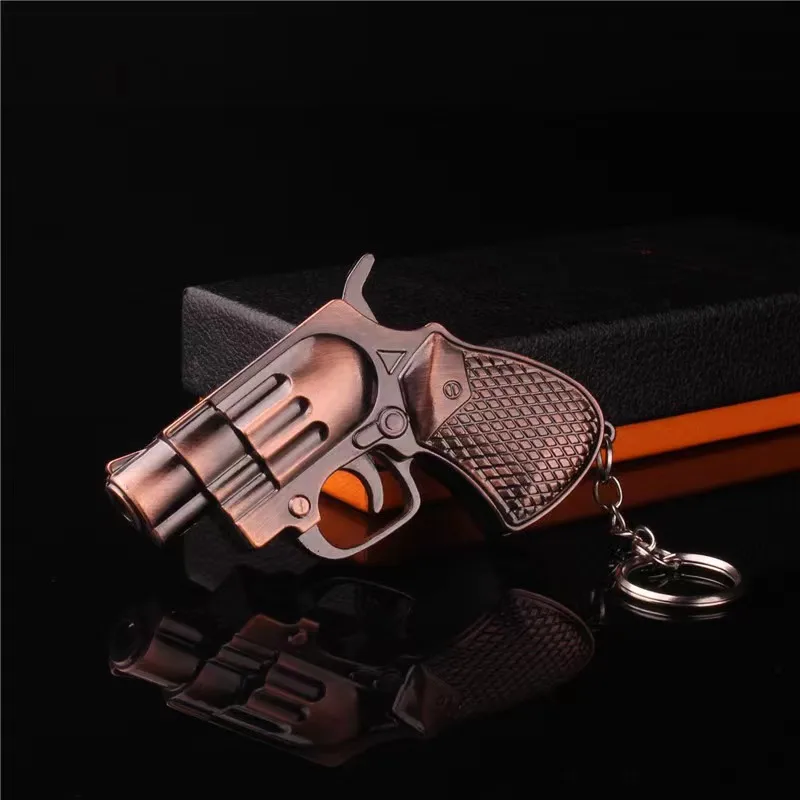 Mini Pistolet Créatif En Forme De Flamme Rouge Briquet Coupevent Butane ...