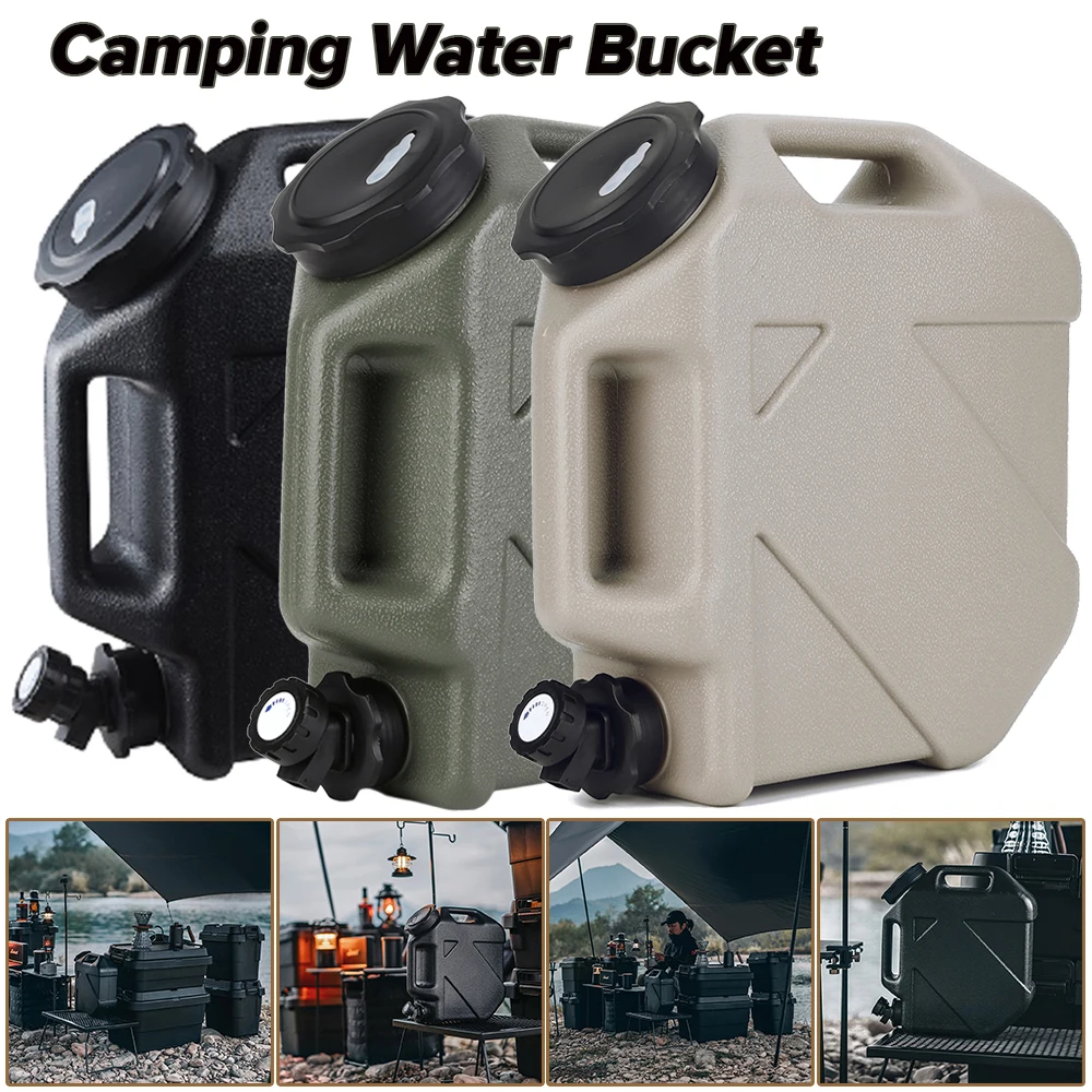 10L Portable Outdoor Water Bucket Barrel Camping Water Bag Picnic ...