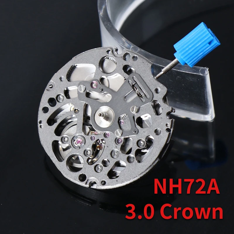 Japan-Genuine-NH72-Black-Skeleton-Mechanical-Movement-For-Seiko-Mods ...