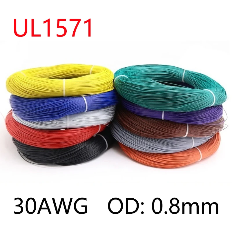 5~500M UL1571 30AWG PVC Electronic Wire OD 0.8mm Flexible Cable ...
