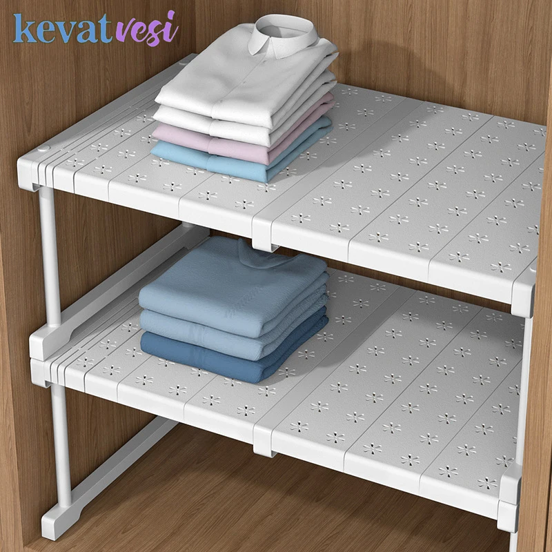 Retractable-Wardrobe-Storage-Racks-Stackable-Shelf-Clothing-Storage ...