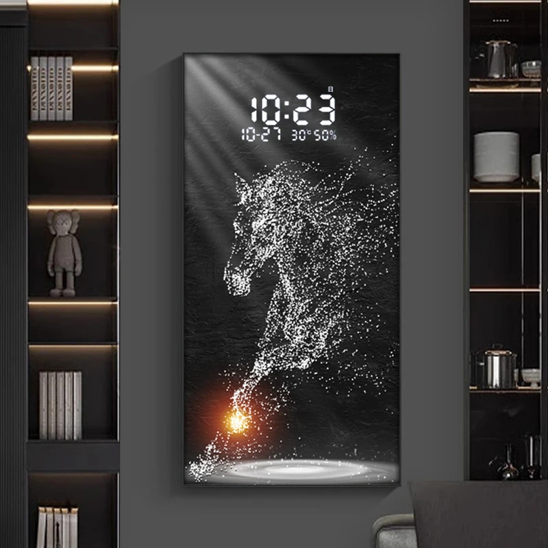High-end-Light-Luxury-Electronic-Digital-Display-Wall-Clock-To-Achieve ...