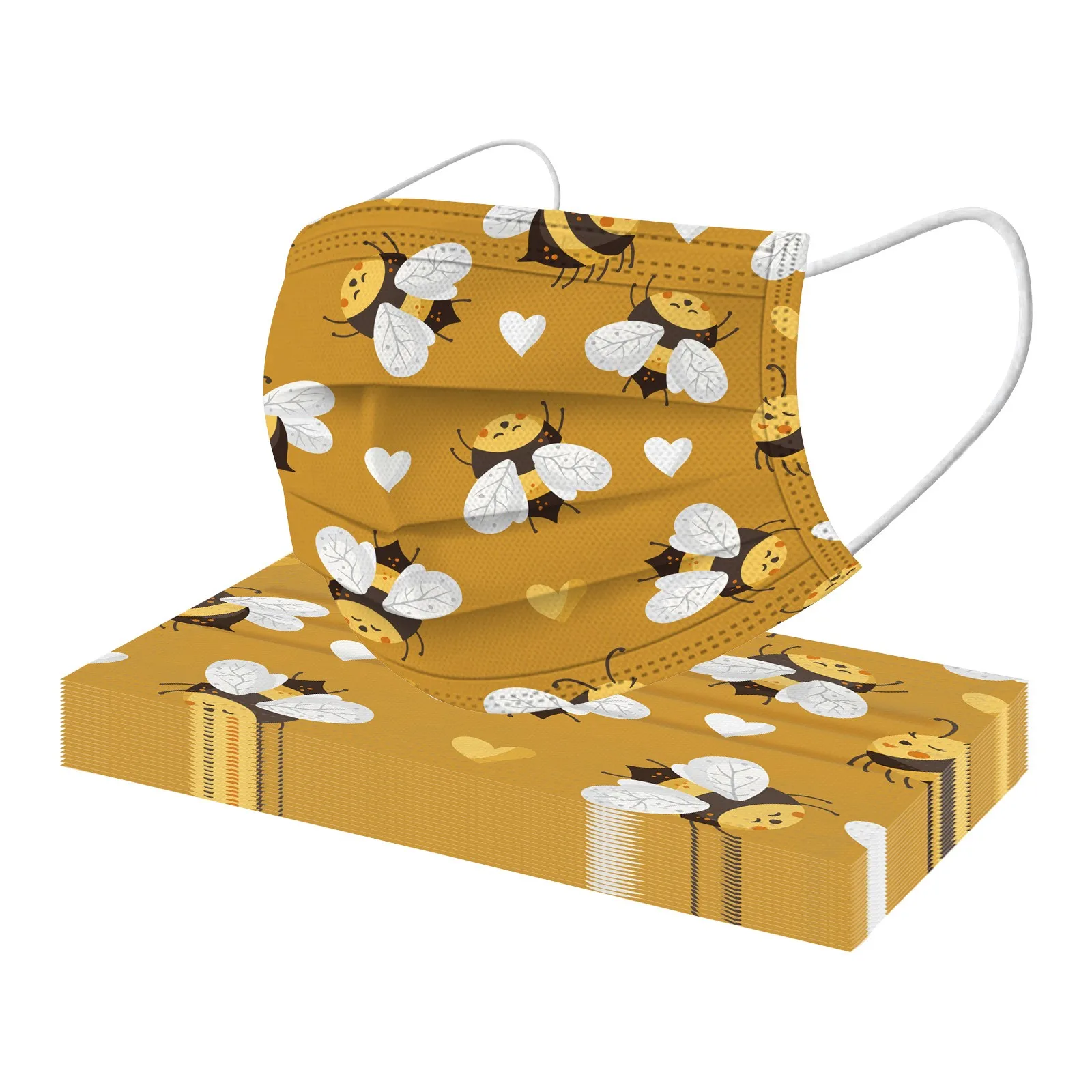 Adult Spring Bee Disposable Face Mask | Fashion Masks Australia