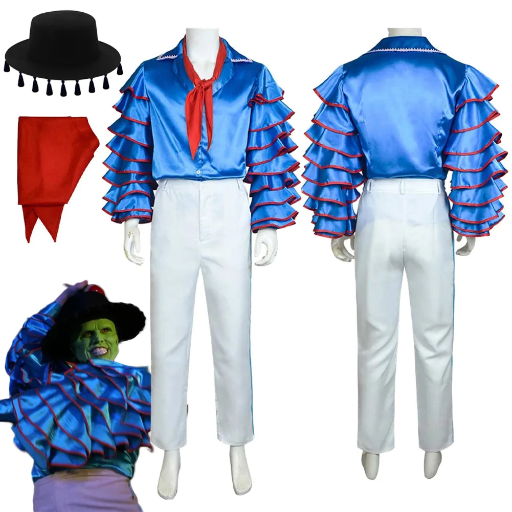 Stanley Cosplay Fantasy Blue Dancing Clothing Hat 1994 Movie Mask ...