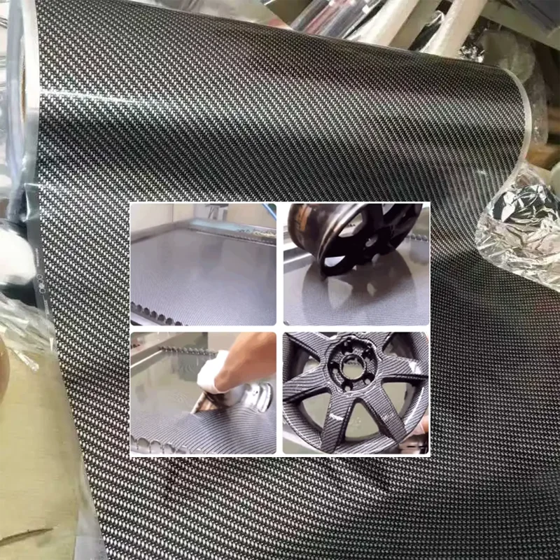 Water transfer printing film HYDROGRAPHIC Hydro dipping Black Carbon ...