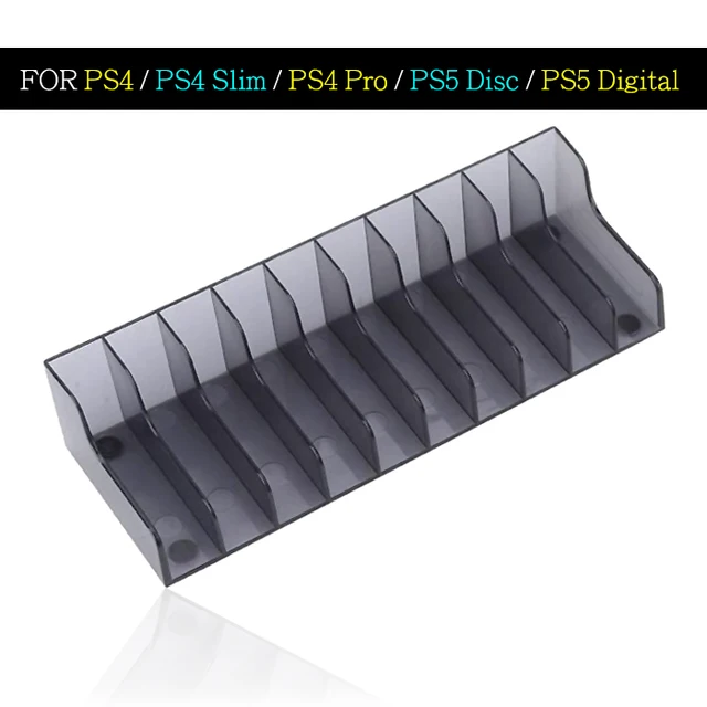 PS5 PS4 Game Card Disc Box Universal Stand 10 Piece Game CD Disks Case ...