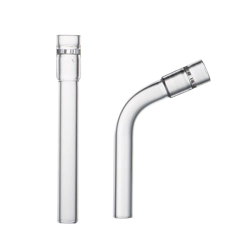 1Pc 110mm(4.33inches) Bent Curved/Straight Glass Tube Stem Tobacco ...