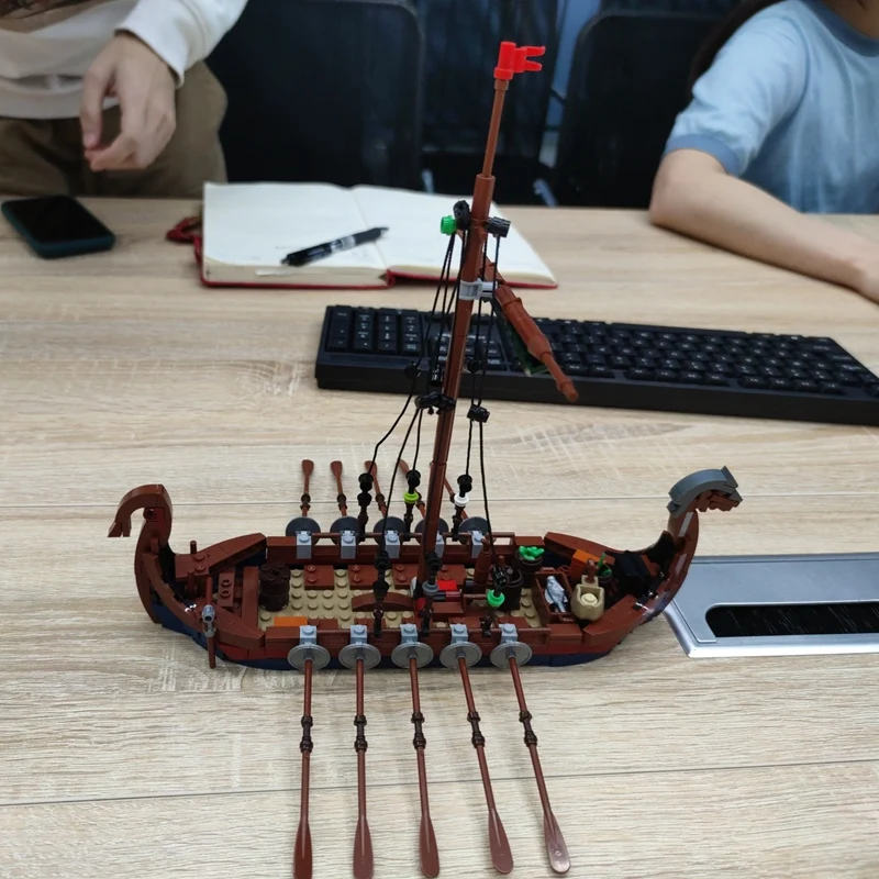 GSBAN Viking Ship Pirate Boat Ships 31132 MOC Set Building Blocks Kits ...