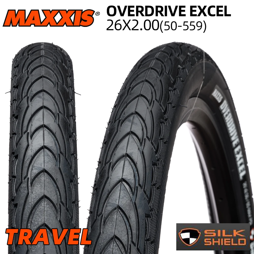 26x2-00-50-559-TRAVEL-MAXXIS-OVERDRIVE-EXCEL-CITY-BICYCLE-TIRE-OF-BIKE ...