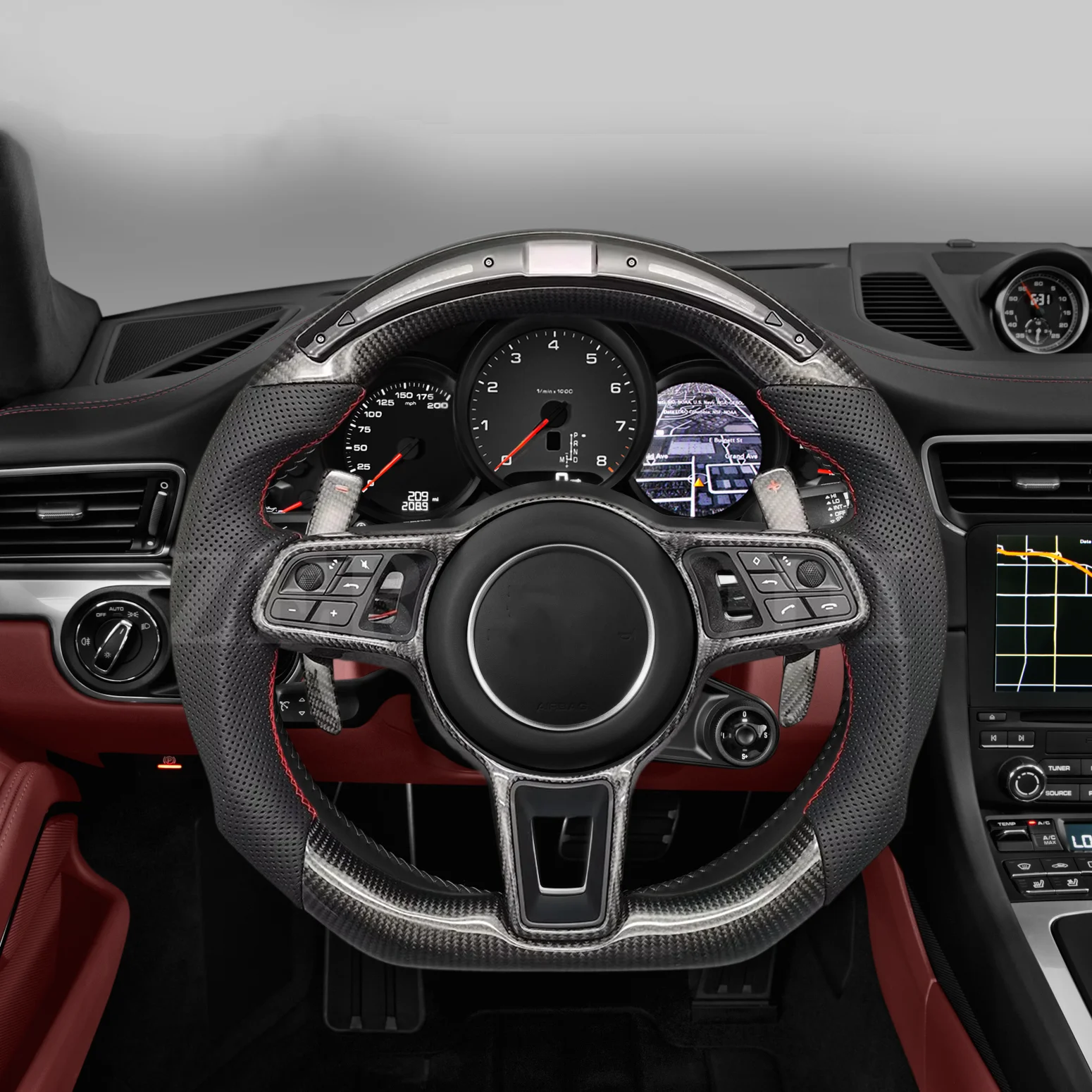 Carbon Fiber Steering Wheel For Porsche 970 911 958 Boxster Cayman Old ...
